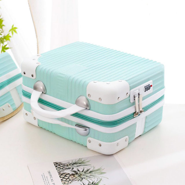 Cosmetic Case Satchel Small Hangable Suitcase for Women 14inch Cosmetic ...