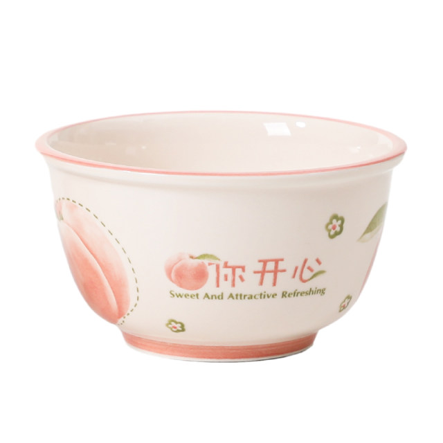 Underglaze color ceramic bowls and plates tableware set combination ...