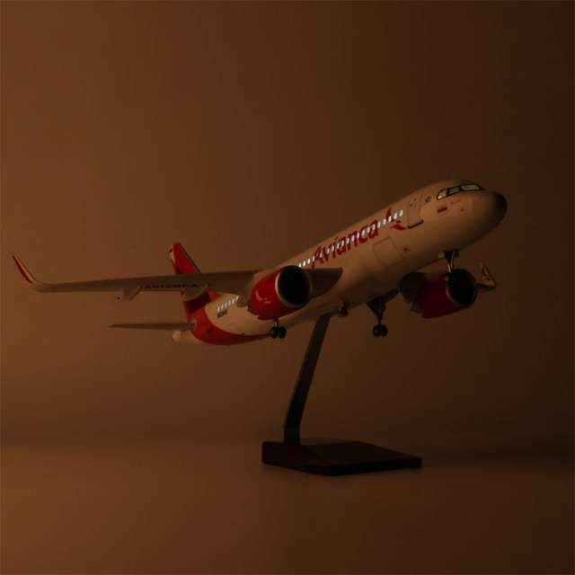 Colombian Airlines A320NEO Simulation Passenger Aircraft model 47cm gift