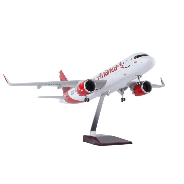 Colombian Airlines A320NEO Simulation Passenger Aircraft model 47cm gift