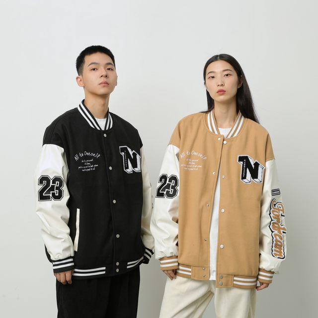 NASA co-branded trendy brand baseball uniform jacket American New Year ...