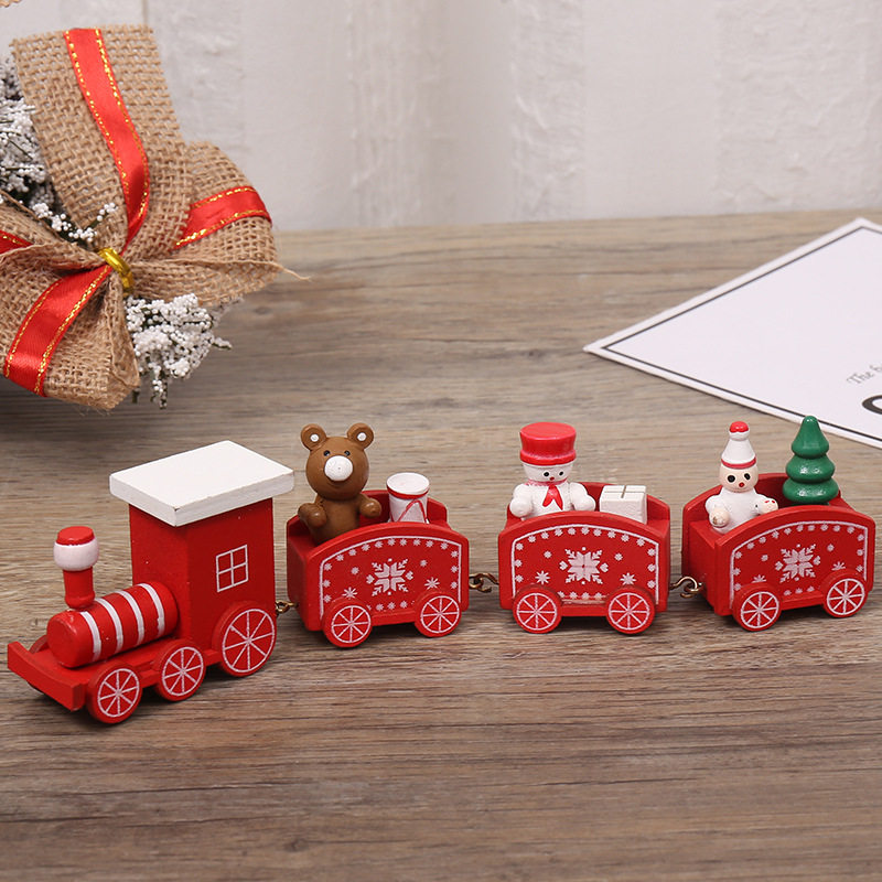 Christmas Train Cake Decoration For Dessert Table Layout