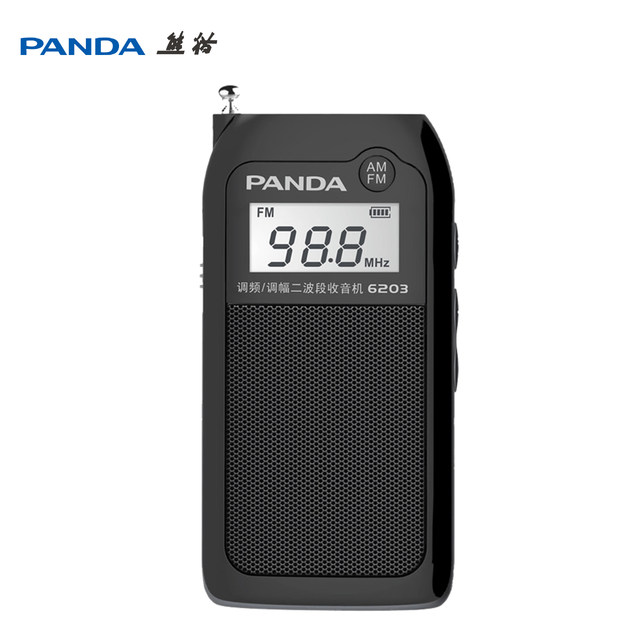 Panda 6203 mini FM stereo radio new charging card FM broadcast ...