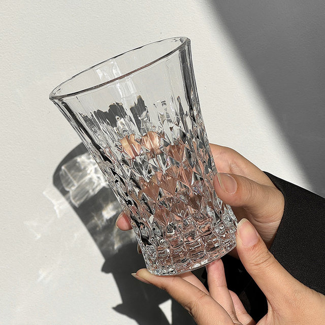 ins Internet-Famous Restaurant Diamond Glass Cup Sparkling Water Cup ...