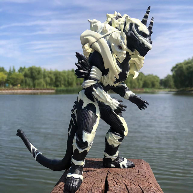 Large soft plastic Godzilla monster monster x Caesar Ghidorah three ...