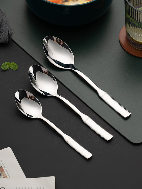 onlycook food grade 316 stainless steel spoon household soup spoon ...