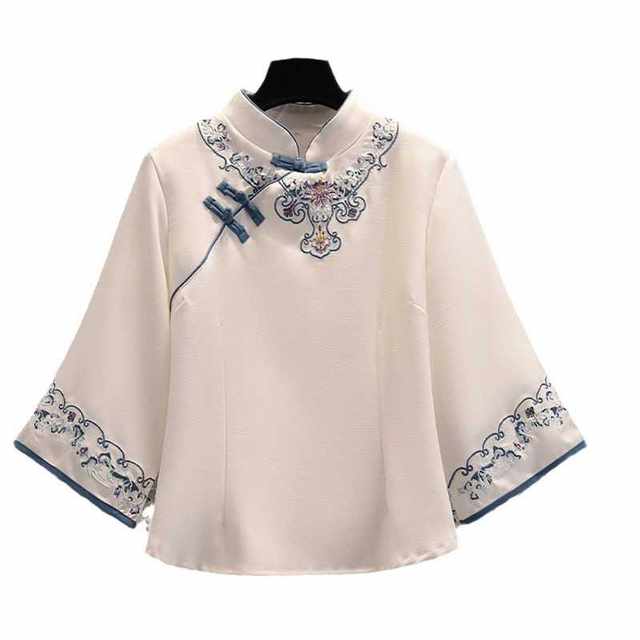 2024 summer new national style Chinese literary Tang dress cheongsam ...