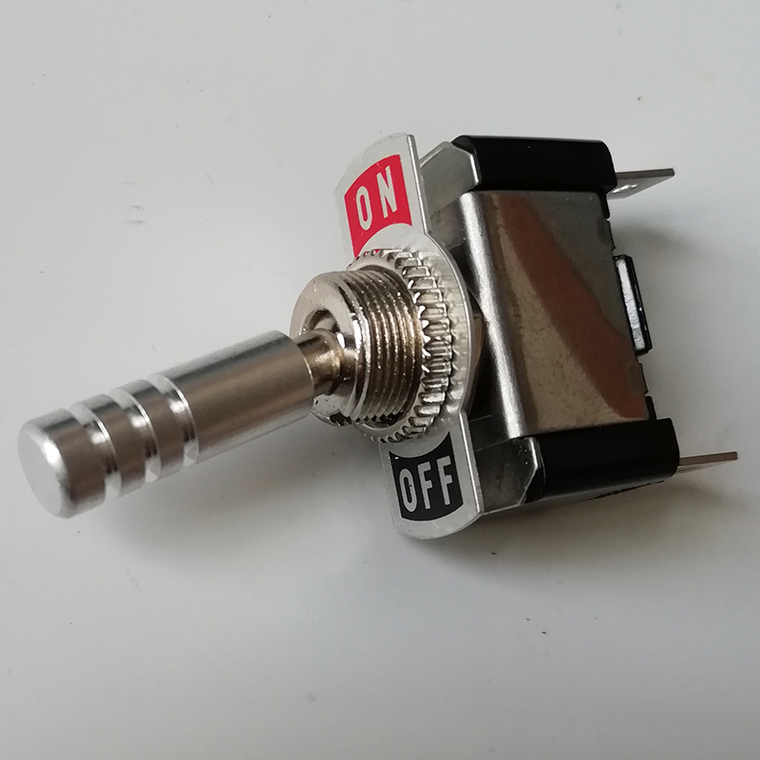 Toggle button - White metal rocker switch two pins | Diy