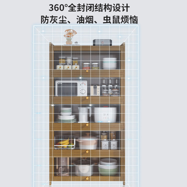 Cupboards, home kitchen shelves, multi-functional cabinets with doors ...