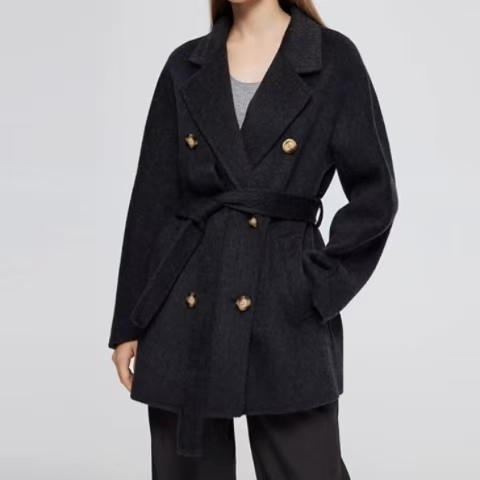 801 long wool short style 2024 autumn and winter new casual fashion ...