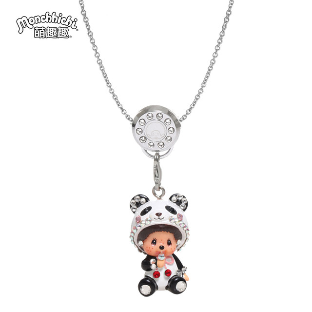Monchhichi/Meng Fun Neck Chain Jewelry Female Japanese and Korean Panda ...