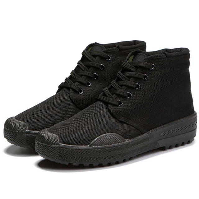 Autumn thickened sole non-slip wear-resistant high-top men's and women ...