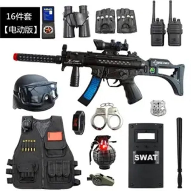 Children's Little Police Toy Set Black Cat Sheriff Hat Boy Special ...