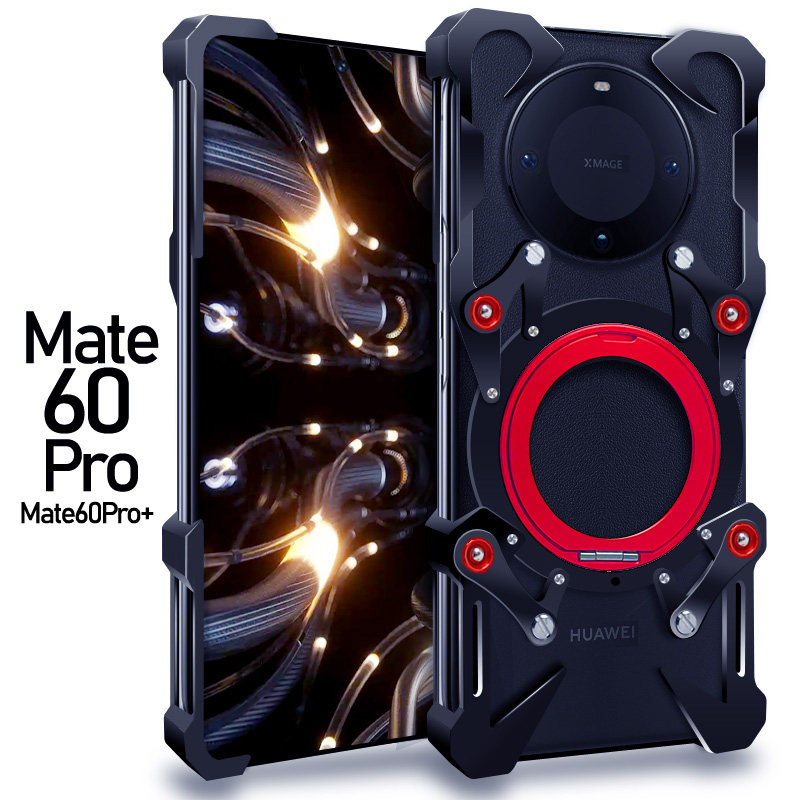 Suitable for Huawei Mate40Pro metal mobile phone case anti-fall protection case mate50rs Porsche ...