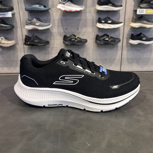 Skechers autumn new men's shock-absorbing breathable mesh casual sports ...