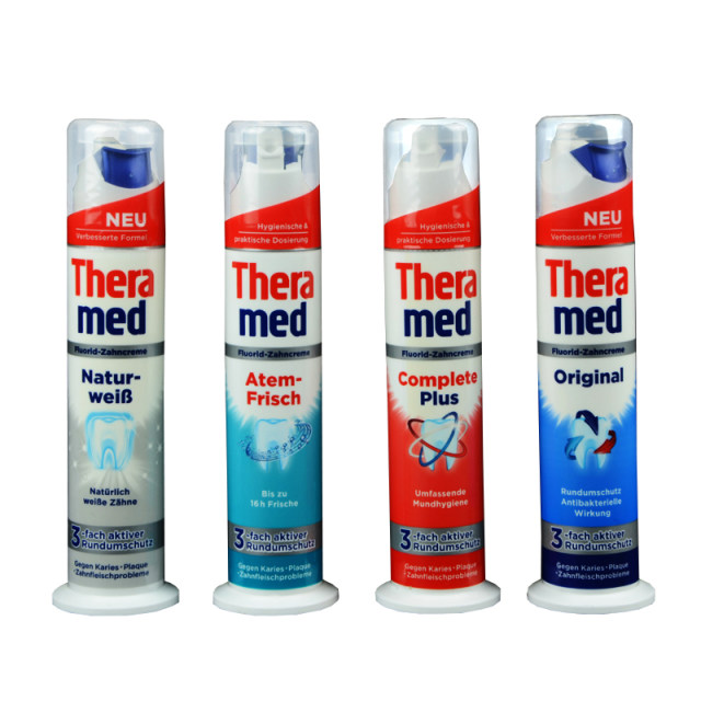 German original Henkel toothpaste fresh breath deep cleaning press ...