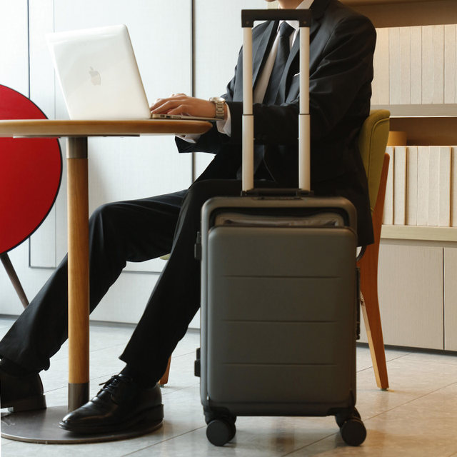 Multifunctional front side opening suitcase trolley case 20 inches ...