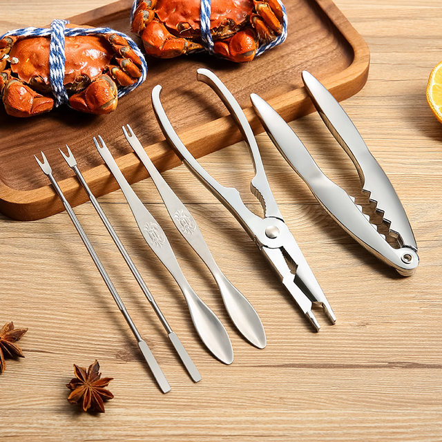 Crab eight -piece crab three -piece set to eat crab special tools crab ...