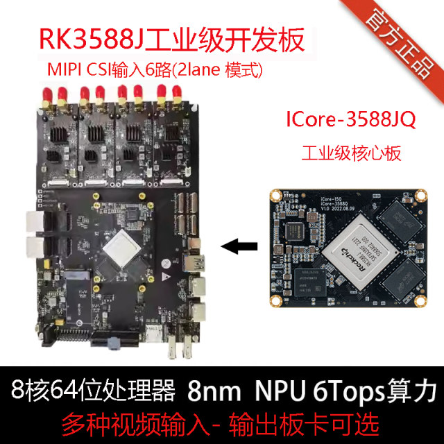 Icore-3588jq industrial-grade core board 6 video input development ...