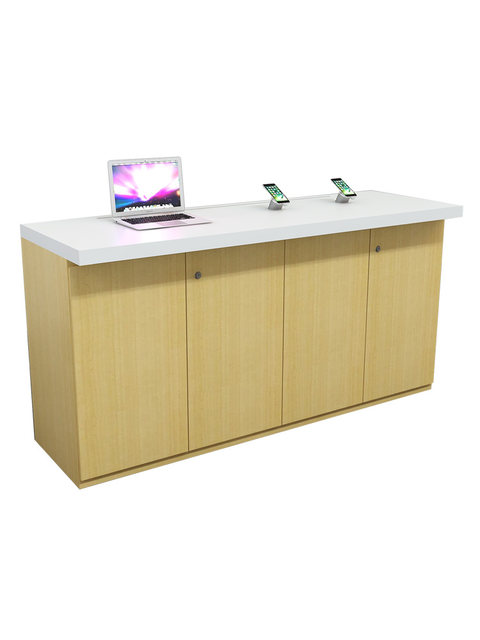 Mobile phone computer display cabinet digital island table wall cabinet ...