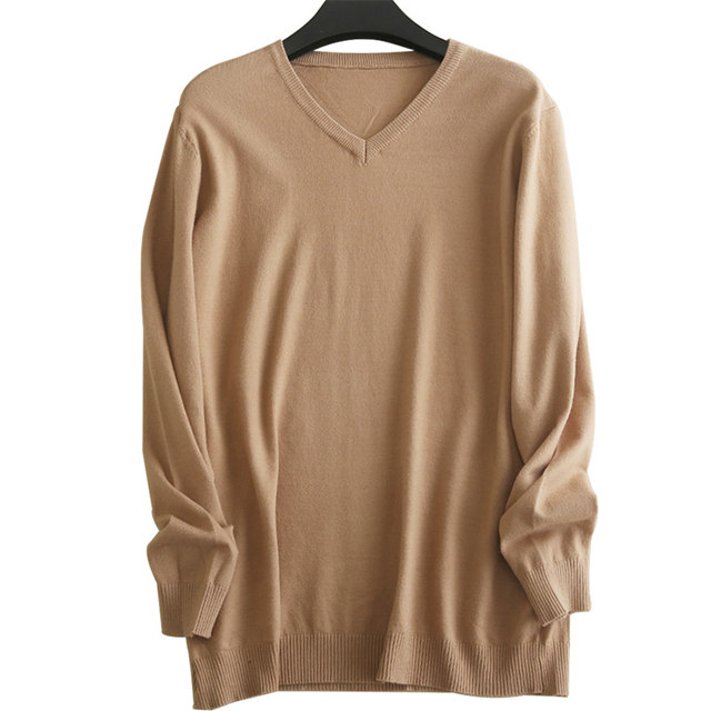 2023 Spring and Autumn New Men's Thin V-Neck Pullover Cashmere Knitted ...