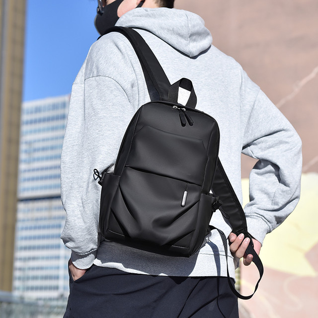 Small casual backpack Men's small mini -backpack, fashionable, simple ...