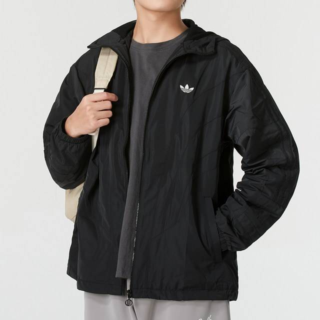 Adidas Clover Jacket Men's 24 Autumn New Casual Sportswear Hooded ...