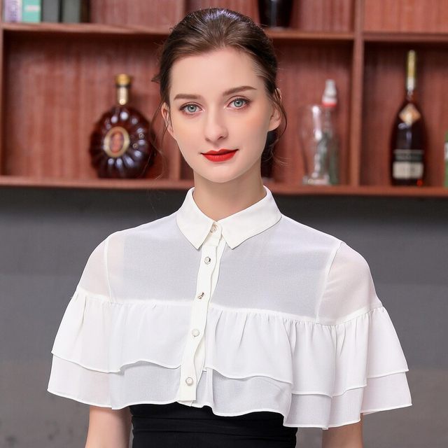 Chiffon small shawl and waistcoat for women, summer all-match short sun ...