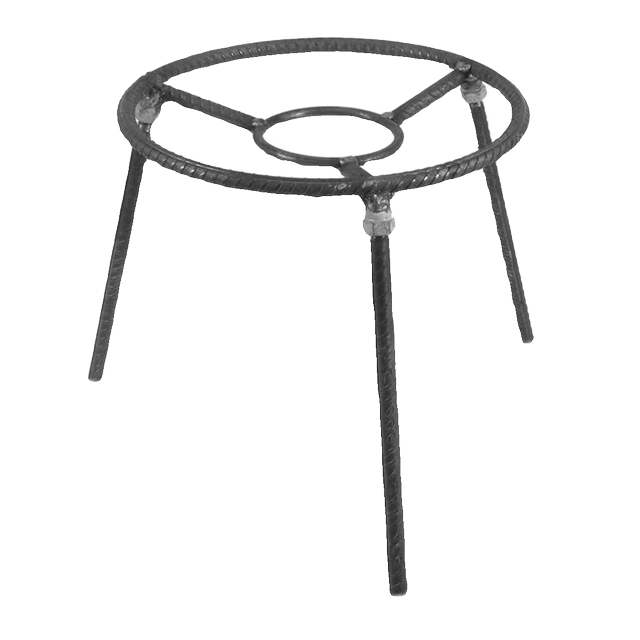 Three-legged firewood stove rack household outdoor pot rack pot ring ...