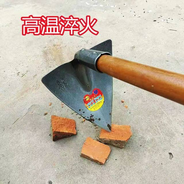 Agricultural manganese steel quenched triangular hoe for ditching ...