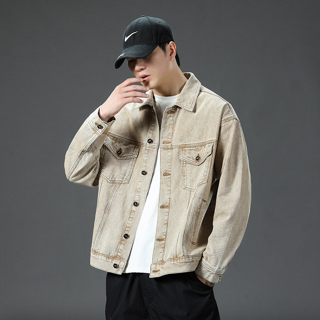 Winter casual jackets for men, trendy brand loose lapel tops, autumn ...
