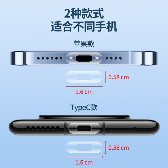 Mobile phone charging port protective film suitable for Apple 13pro ...
