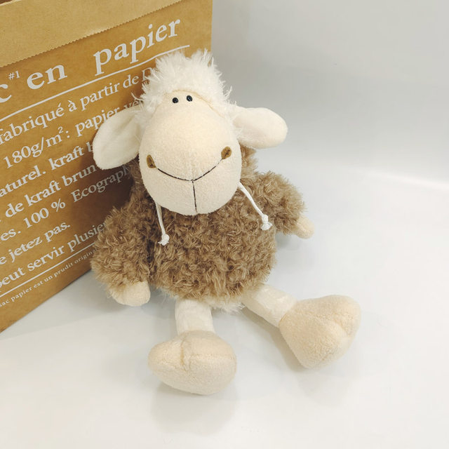 Little sheep doll sleepy woolen stuffed toy nightcap sheep doll sleeps ...