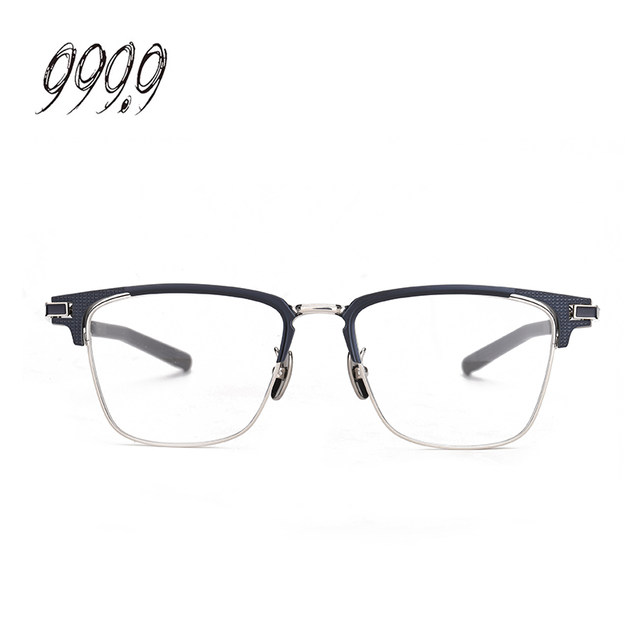 999.9 glasses Kimura Takuya's same men's eyebrow frame square Japanese titanium frame myopia ...