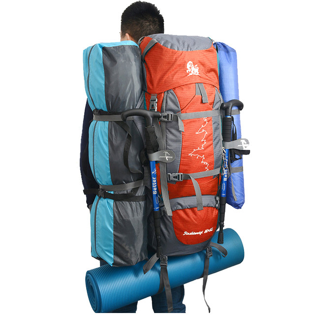 Outdoor sports backpack professional mountaineering bag 70L80l large ...