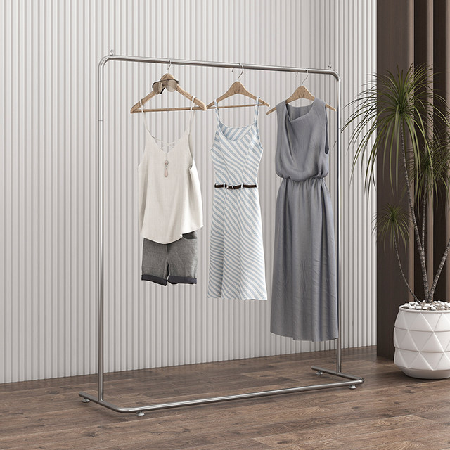 Clothing store display rack, simple stainless steel clothes hanger ...