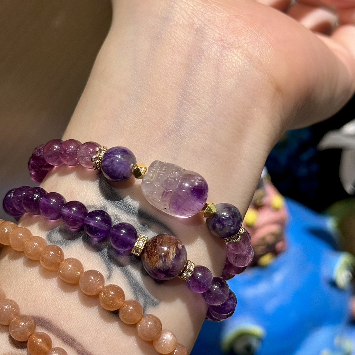 Double-circle Six Treasures Purple Series Nine Purple Fire-Splashing ...