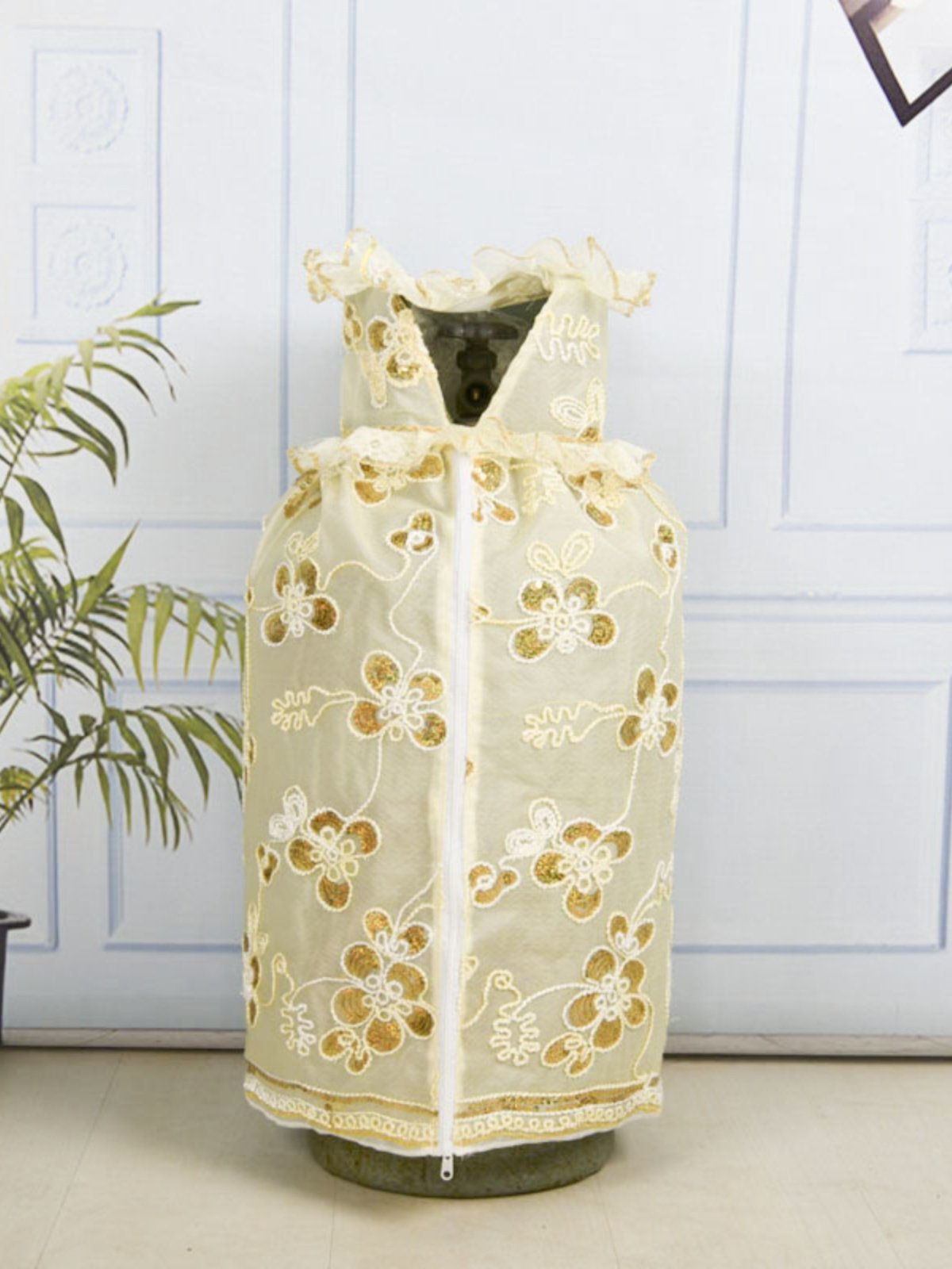 Zongbo European Style Gas Cylinder Cover - Waterproof Lace Protective Cover