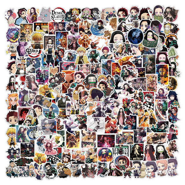 200 pictures of anime Demon Slayer Personalized Stickers Luggage Box ...