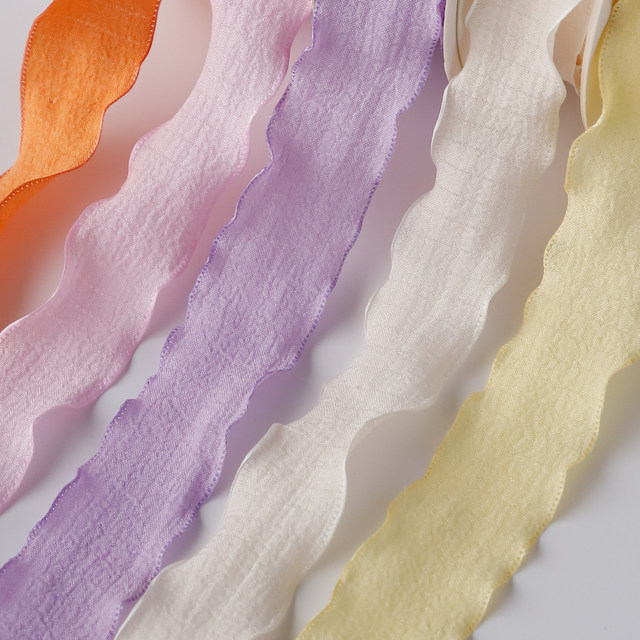 Korean lace pleated ribbon bouquet decorative ribbon flowers flower art ...