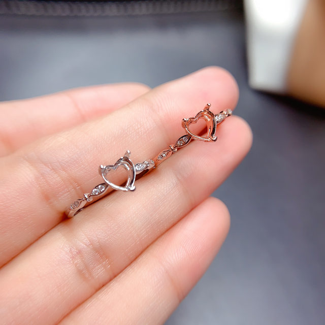 S925 Silver Ring Empty Silver Too Live Enthusiasts 5*56*67*78*8mm ...