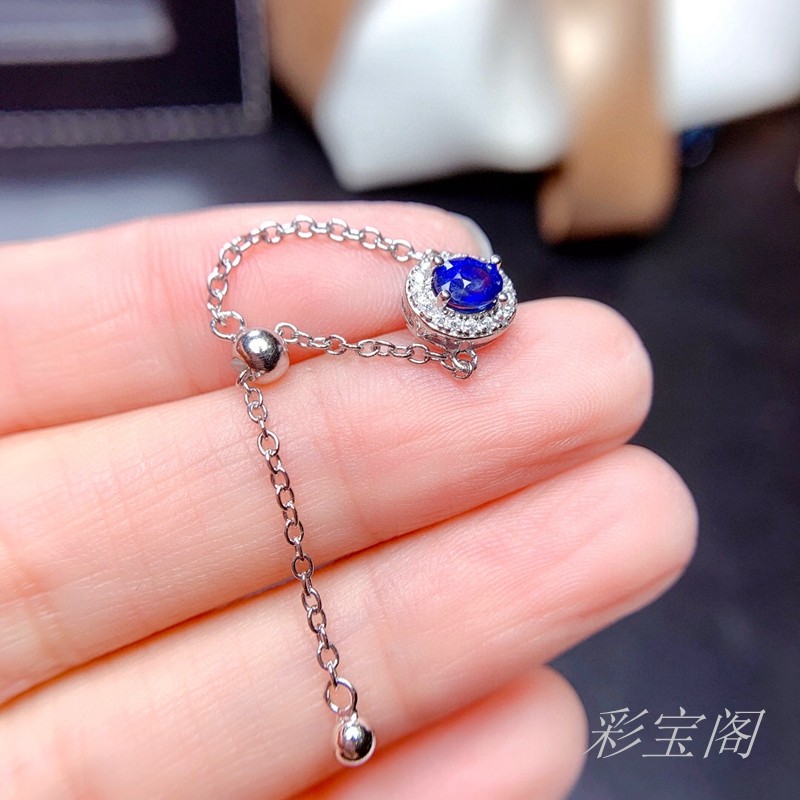S925 Silver Jewelry Ring empty support chain clause oval, simple show ...
