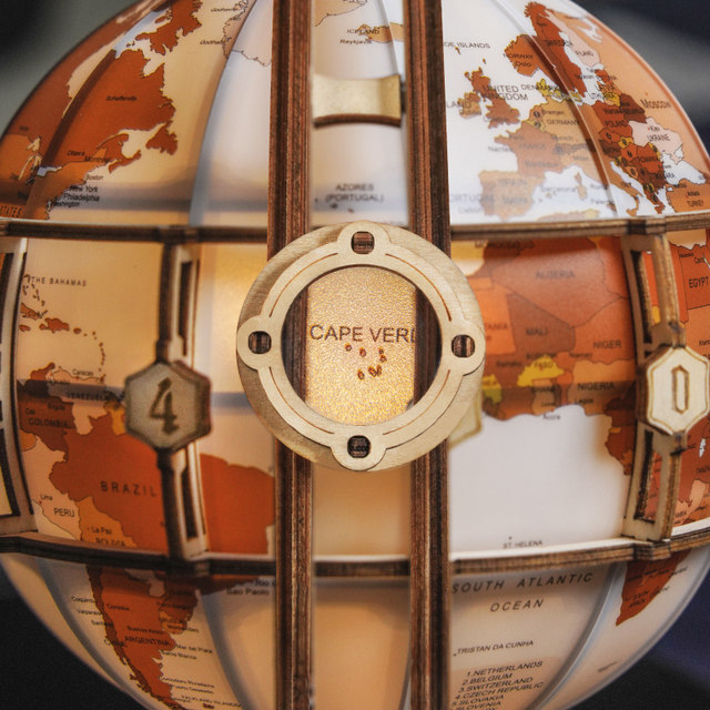 Ruoke luminous globe Ruodi DIY handmade 3D model three-dimensional ...