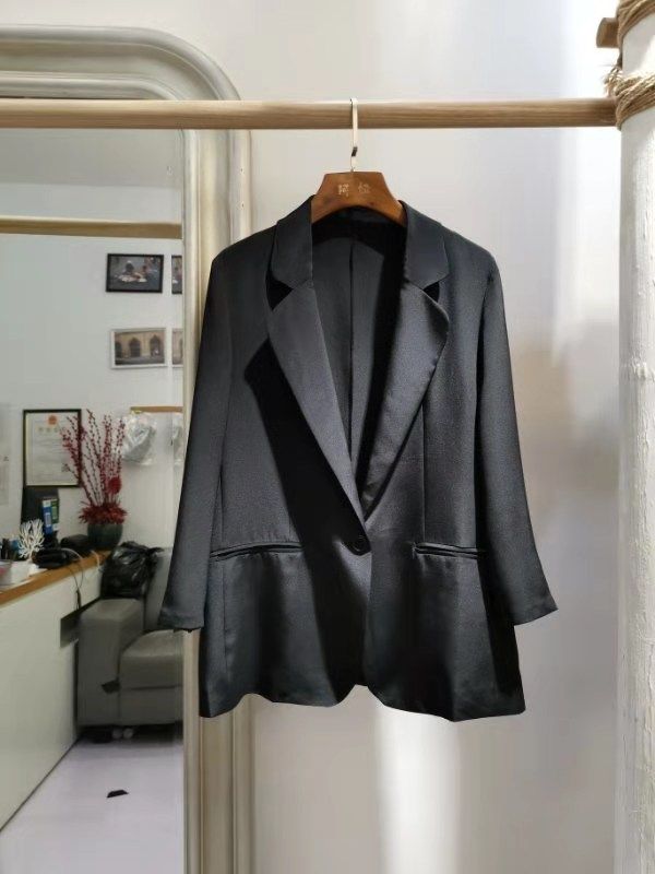 Big explosion elastic silk truck suit jacket women's temperament and ...