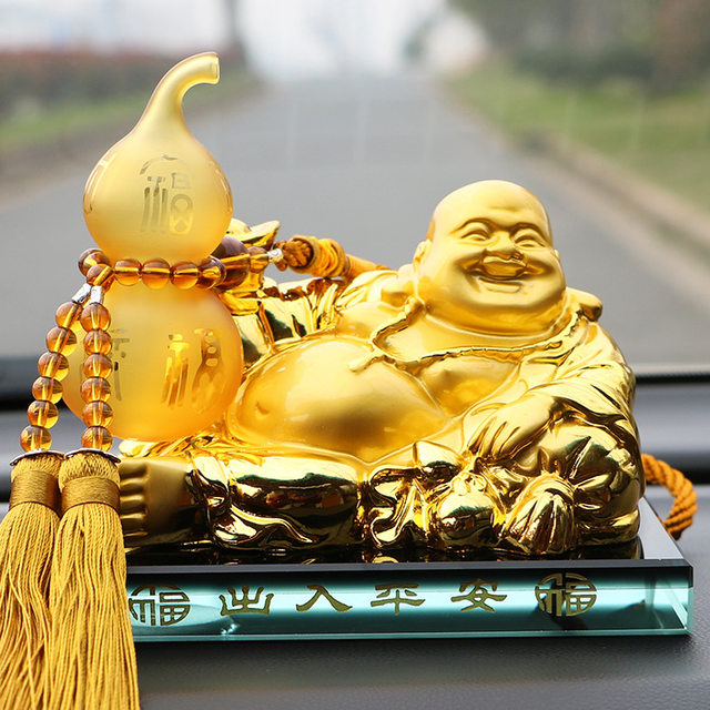 Car perfume ornaments in car Maitreya Buddha car ornaments car ...