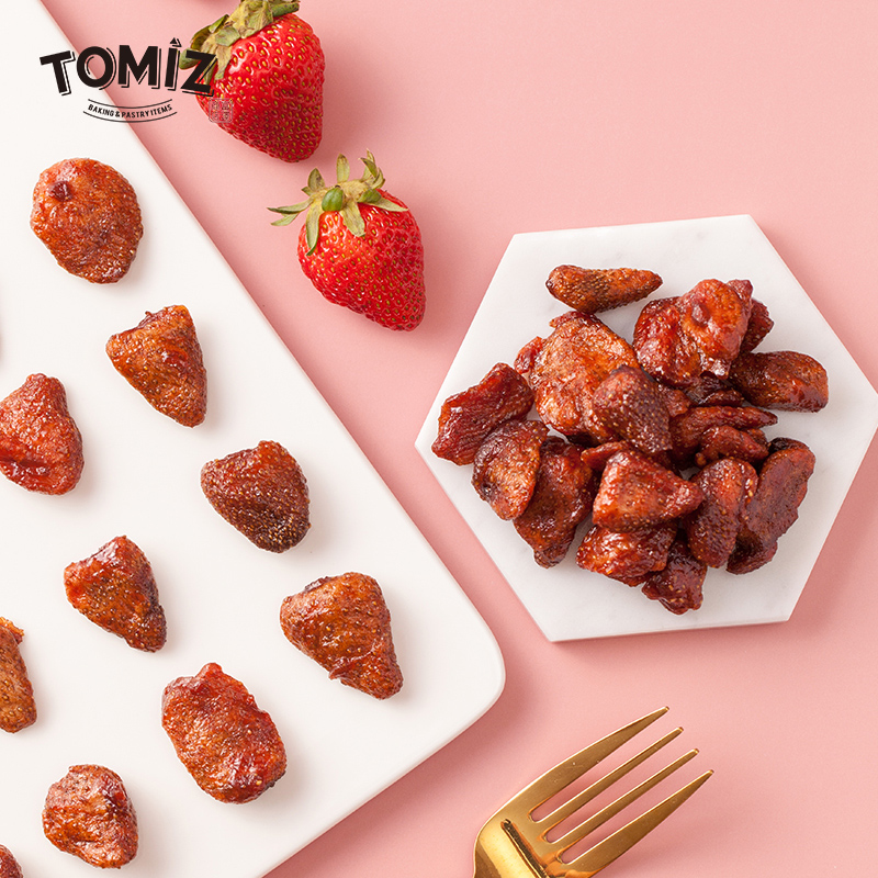 Tomiz Fuze Store Dried Strawberries 130g - Specialty Snacks Office Sweet and Sour Dried Fruit Snacks