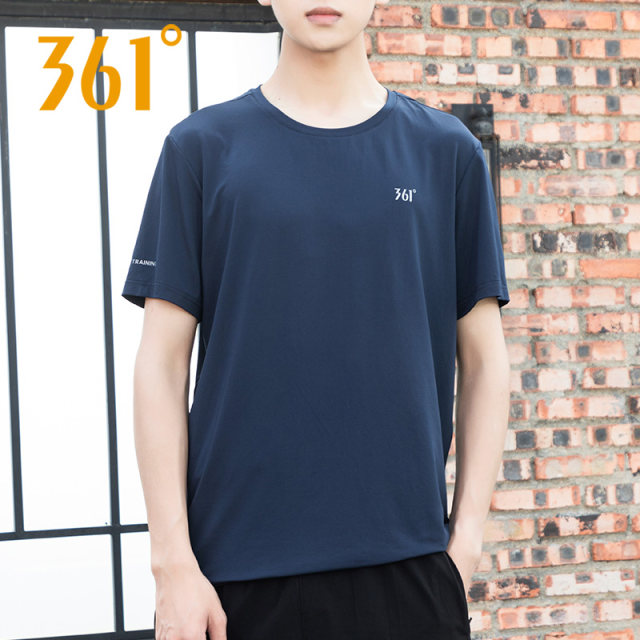 361 men's ice silk short-sleeved T-shirt men's autumn quick-drying ...