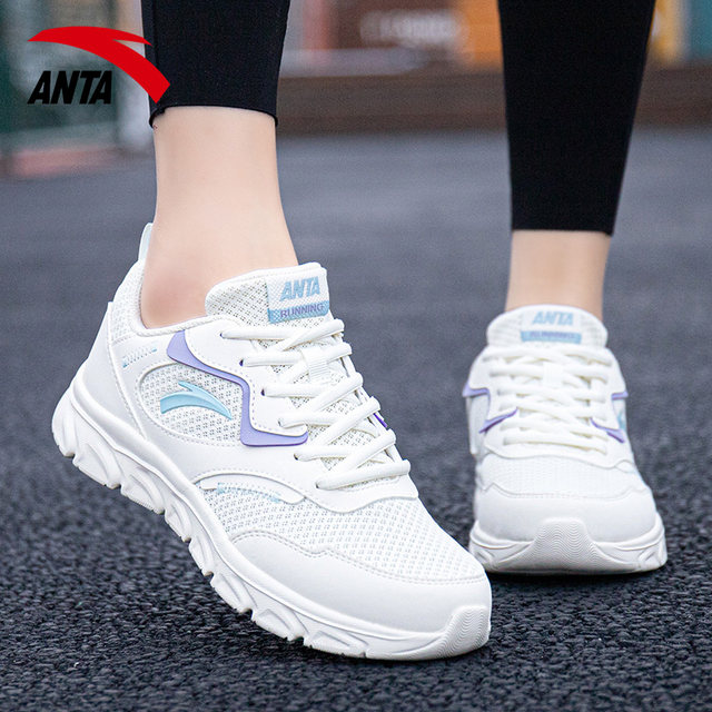 ANTA Running Shoes Women's Shoes 2024 Winter New Breathable Mesh ...