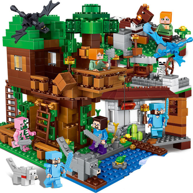 2025 New Mini Minecraft Building Blocks Children's Mechanism Puzzle Boy ...