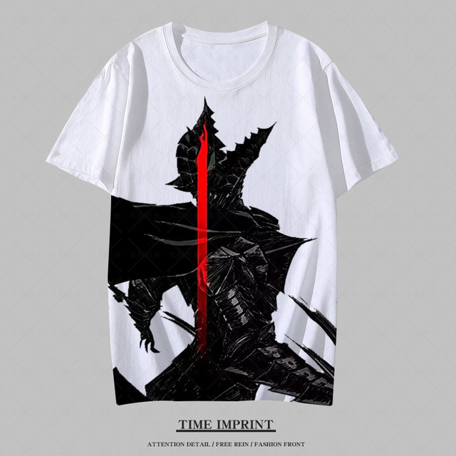 Fate Rin T-shirt short-sleeved knight's pain shirt Lancelot tee quick ...
